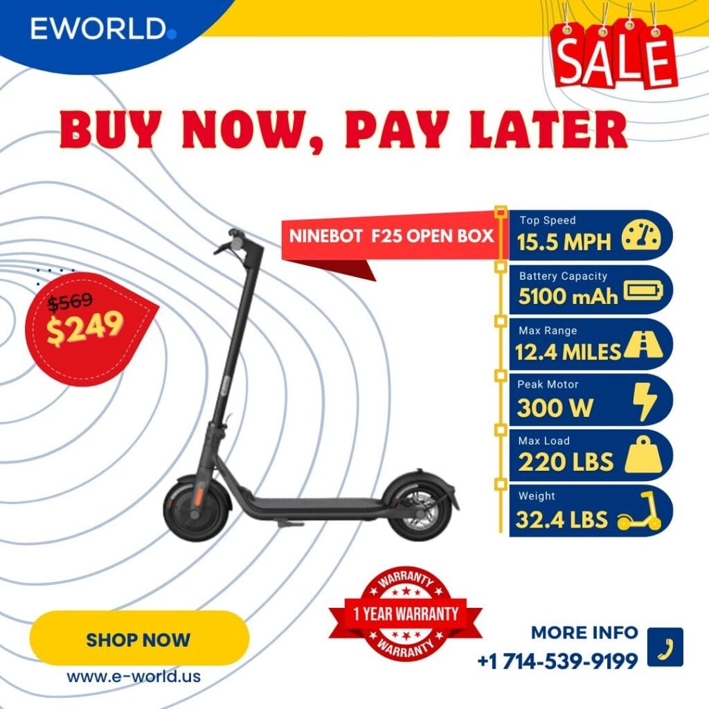 Segway Ninebot KickScooter F25 (Open Box) – EWorld Computer